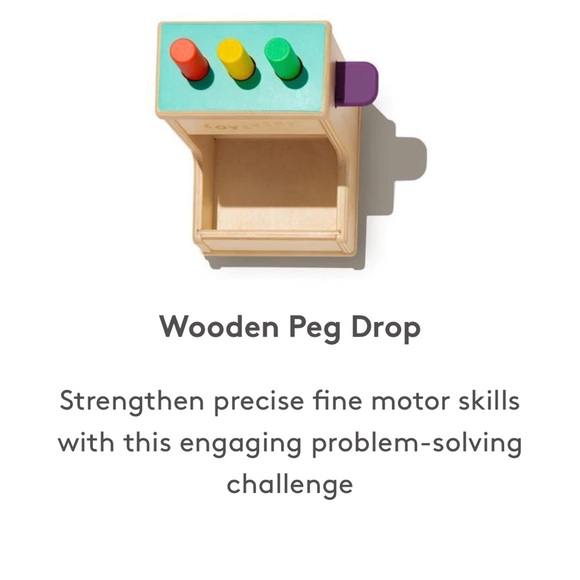 LOVEVERY | Toys | Lovevery Wooden Peg Drop Box | Poshmark